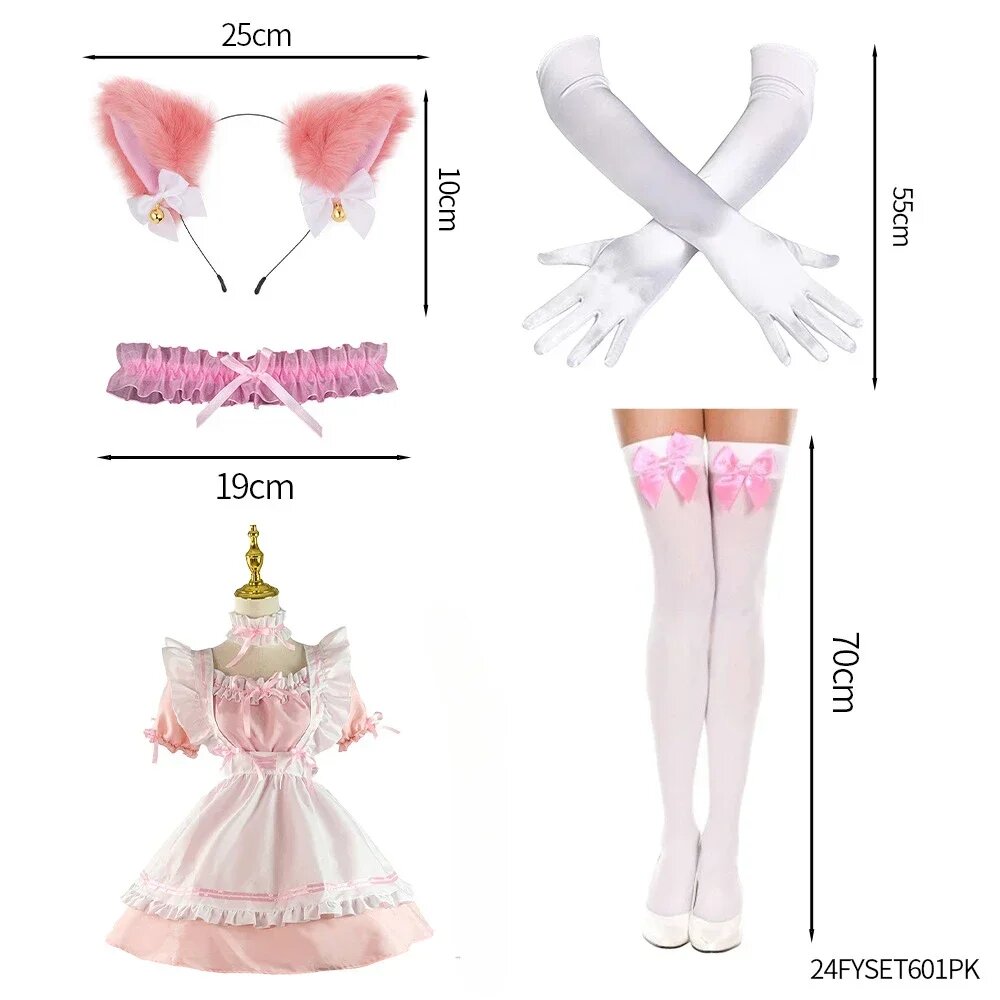 Черно-белый костюм горничной Лолиты, костюмы для косплея, милое платье, сексуальный французский фартук, униформа, вечерние юбка горничной для кафе, женская одежда