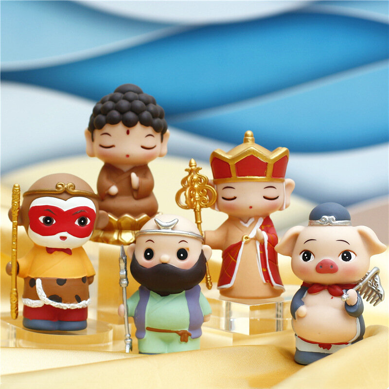 Горячая распродажа на Xiaohongshu: фигурка Вуконга из мифологии и легенды, слепой бокс, креативный крутой игровой периферийный элемент, декор для спальни, маленькая фигурка