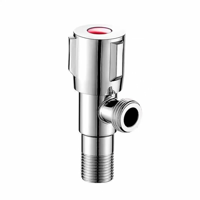 Полностью медный клапан, один вход, два выхода, трехходовой распределитель воды с переключателем, 1/2 дюйма, клапан для туалета, двойной выходной клапан для воды