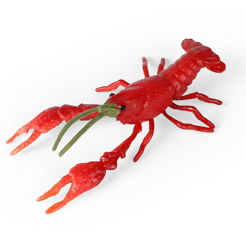 Детский модель морского животного пластиковый красный клешня лобстер аквариум украшение игрушка для детей обучение
