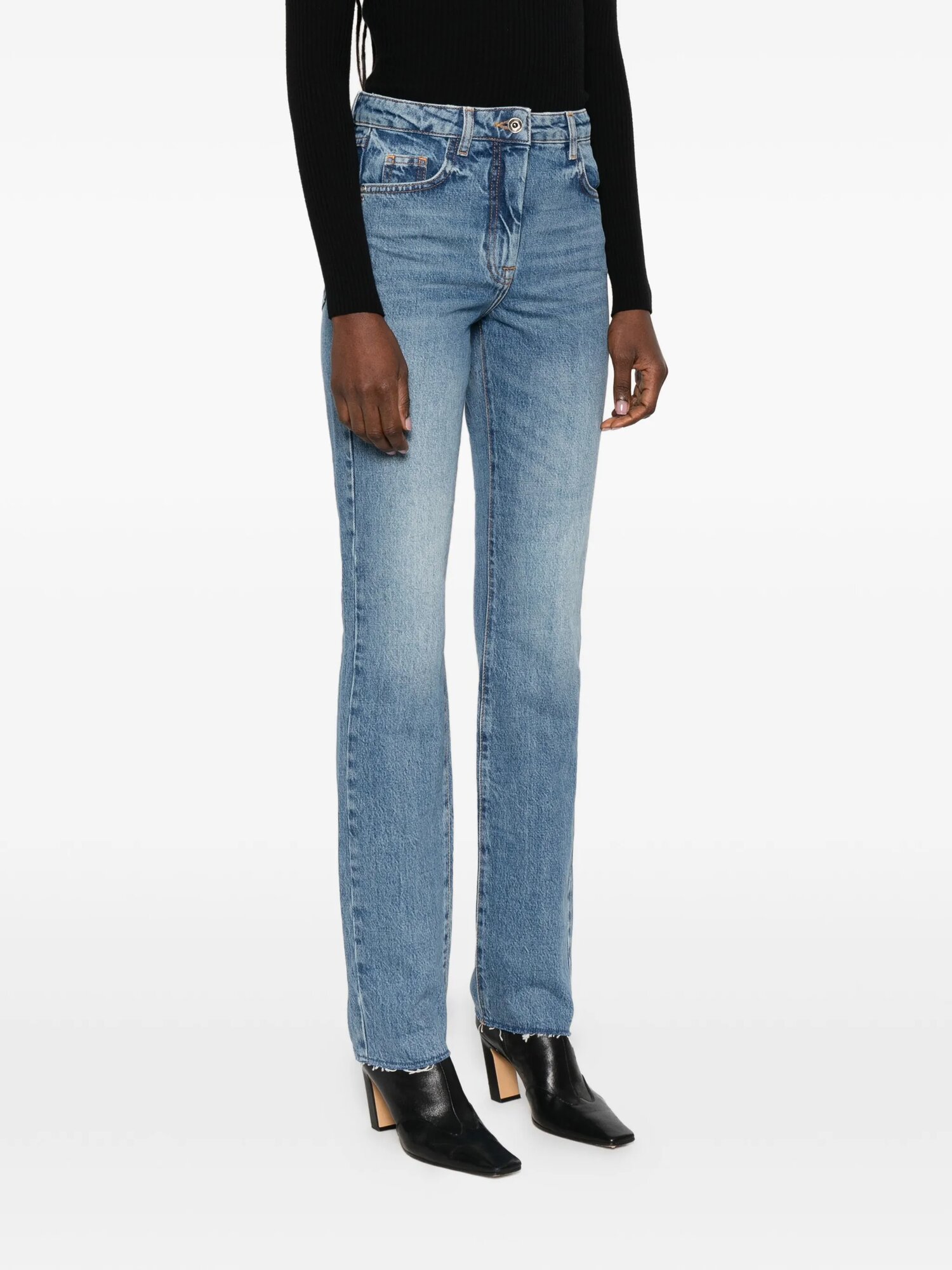 Джинсы PATRIZIA PEPE Low waist slim jeans, размер 34, синий — фото 1