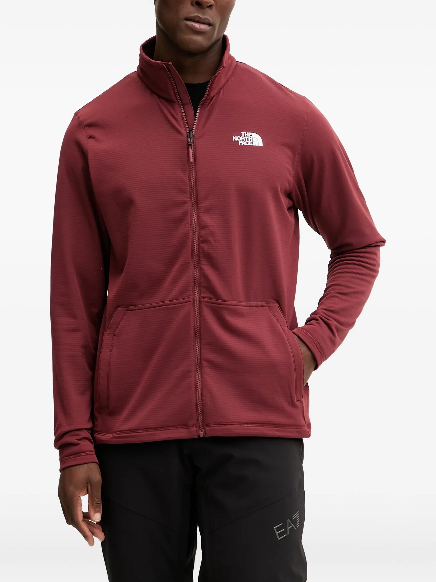 Куртка The North Face Hooded colourblock performance jacket, размер 2XL, red — фото 1