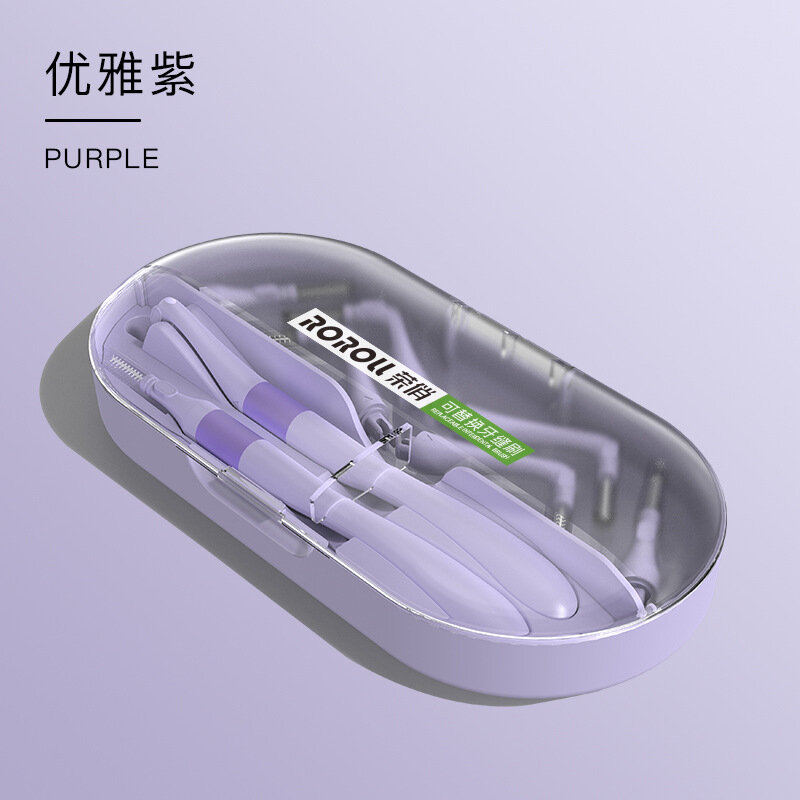 Межзубная щетка Rongqiao L-образной формы для ортодонтических брекетов, сменная насадка с щетиной DuPont, портативная межзубная щетка I-типа в коробке.