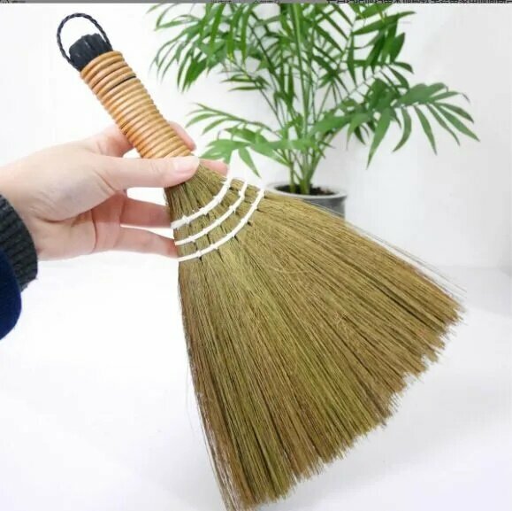 Веник из натурального бамбука и мискантуса, 30х18 см, 1 штука