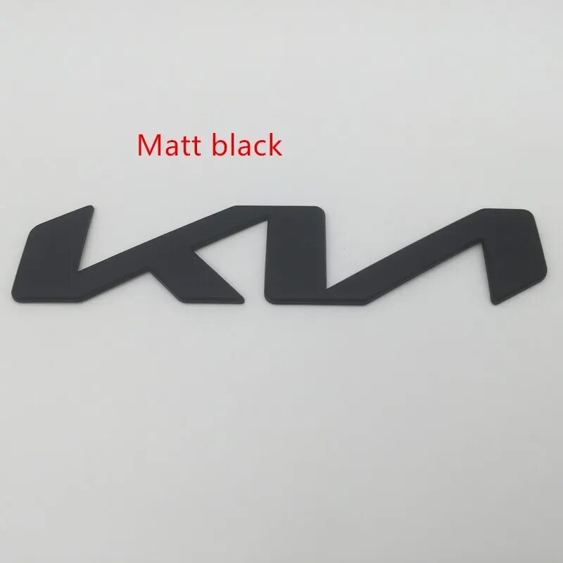 3D наклейка KIA Matt black 21x4.9 см
