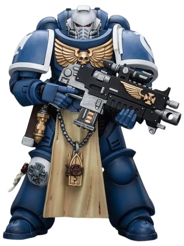 Подвижная фигурка JOYTOY Warhammer 40K Ultramarines Sternguard Veteran with Auto Bolt Rifle Подарок на день рождения коллекция игрушек