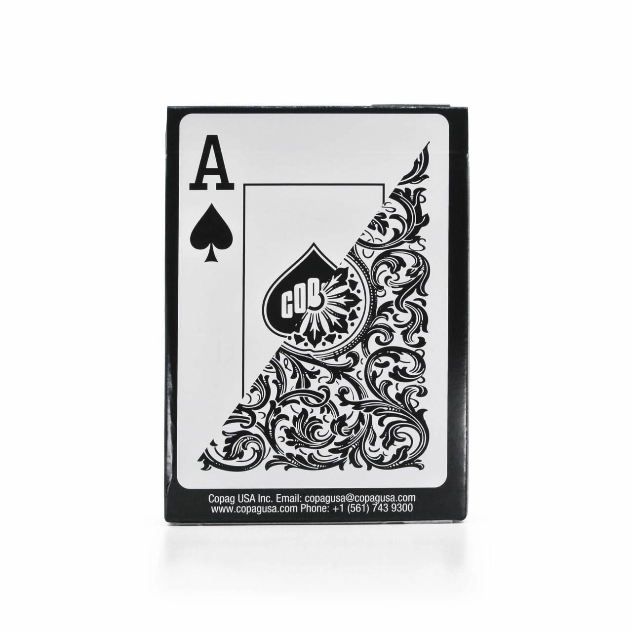 Карты "1546 Elite Plastic Poker Size Jumbo Index black Single deck" 62314 Copag