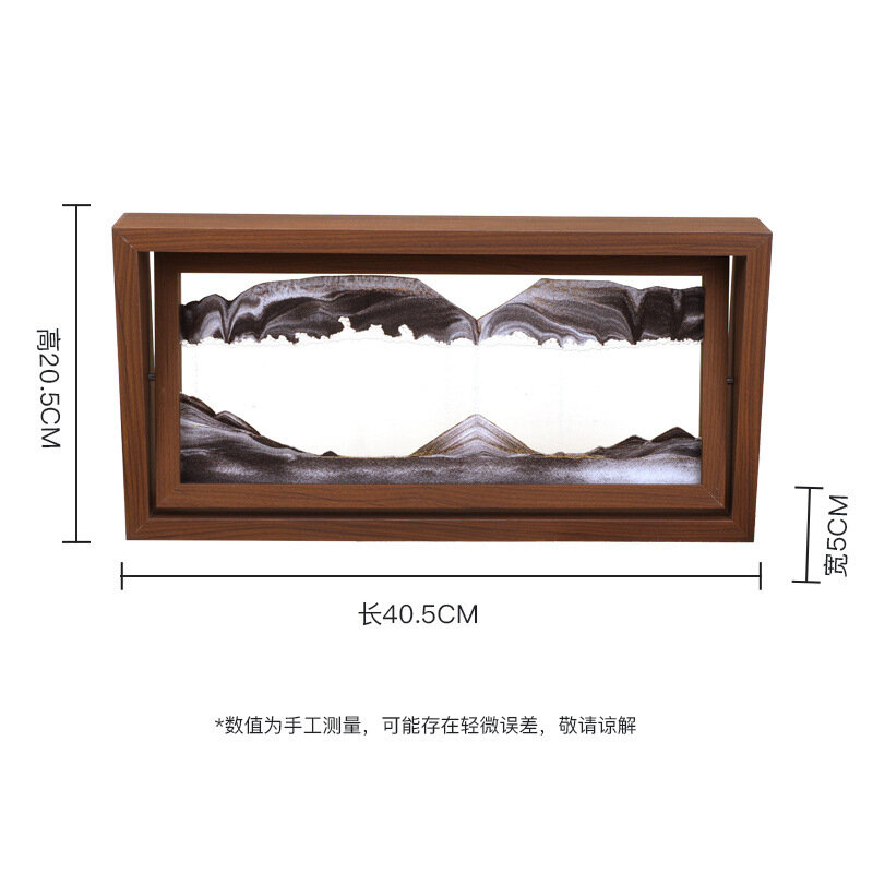 Современная 3D зыбучие пески живопись вращающаяся деревянная фоторамка песочные часы украшение дома гостиная офис декомпрессионные украшения