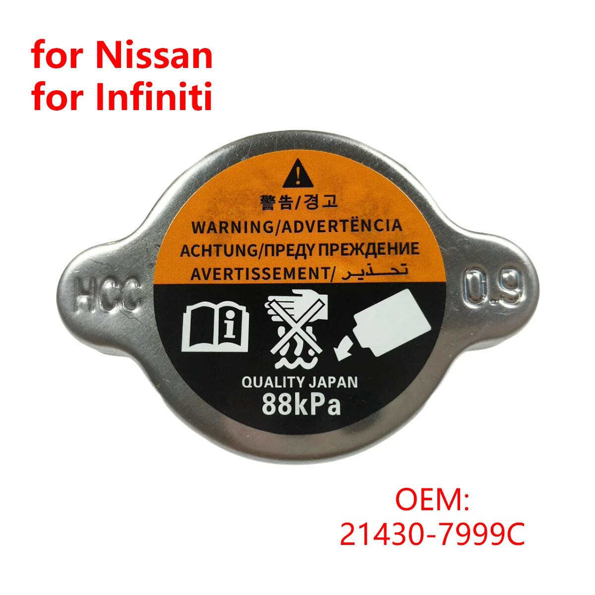 Крышка бачка перелива охлаждающей жидкости радиатора автомобиля 88 кПа 214307999 C для Nissan Livina Slyphy X-Trail Almera для Infiniti