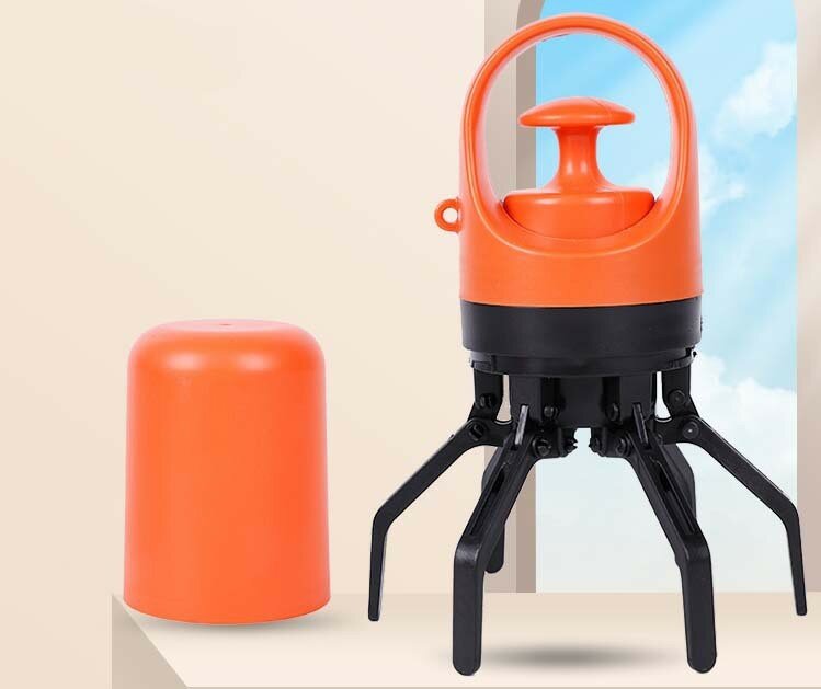 Портативный диспенсер для мешков с навозом для собак с шестью крючками (для прогулок на улице)