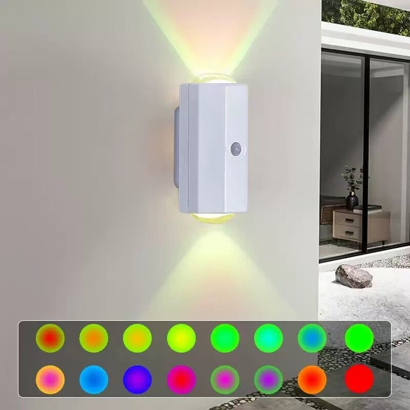 Индукционная настенная лампа с зарядкой через границу, магнитная лампа, беспроводная настенная лампа, без проводов, без сверления, ночник для спальни, индукционная лампа