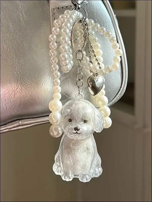 Памятная капсула из собачьей шерсти ( Тедди )-металлический брелок в форме милой собачки, теплый подарок для любителей домашних животных