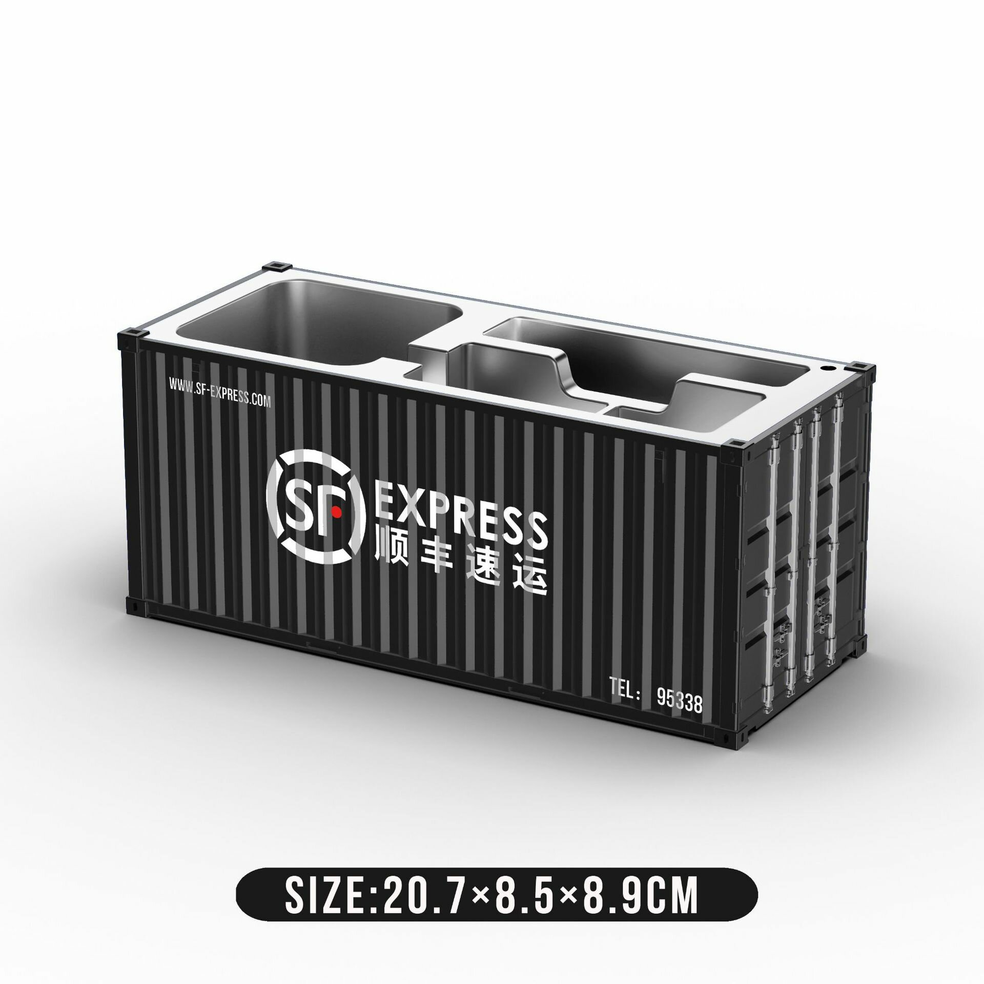 Простая модель контейнера с опциональной печатью логотипа, многофункциональный держатель для ручек, подарочная коробка для хранения канцелярии