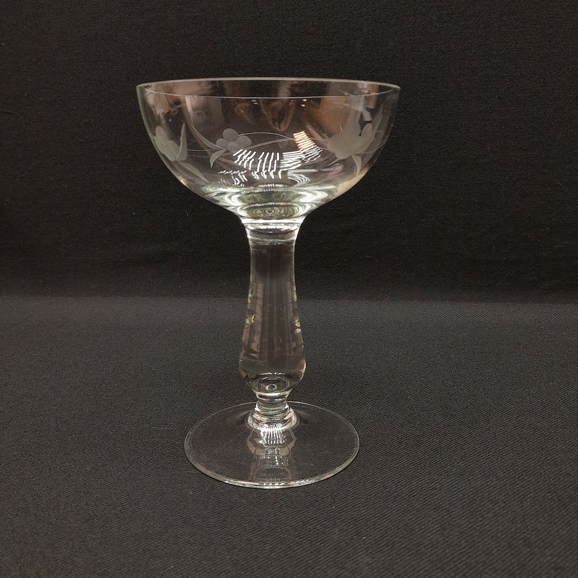 Креманка стекло, высота 15 см, винтаж СССР