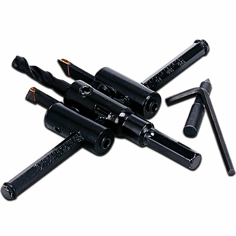 Круговое сверло (балеринка) 30-120 мм по дереву, ПВХ, гипсокартону