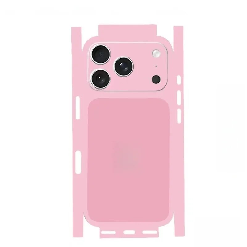 Для Apple iPhone 17, 16, 15, 14, iPhone13, Pro Max, наклейка на весь корпус, 3D однотонная задняя защитная наклейка, пленка