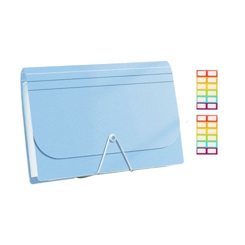 Расширяемый органайзер для чеков с 13 карманами, Синий