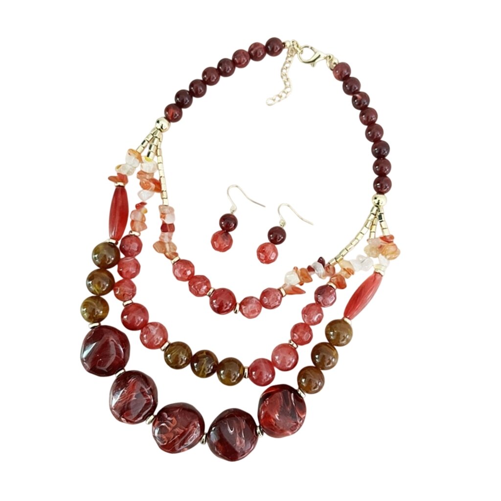 Модные Акриловые Многослойные Цепочки Для Ключиц, Украшения Из Бисера Различных Цветов