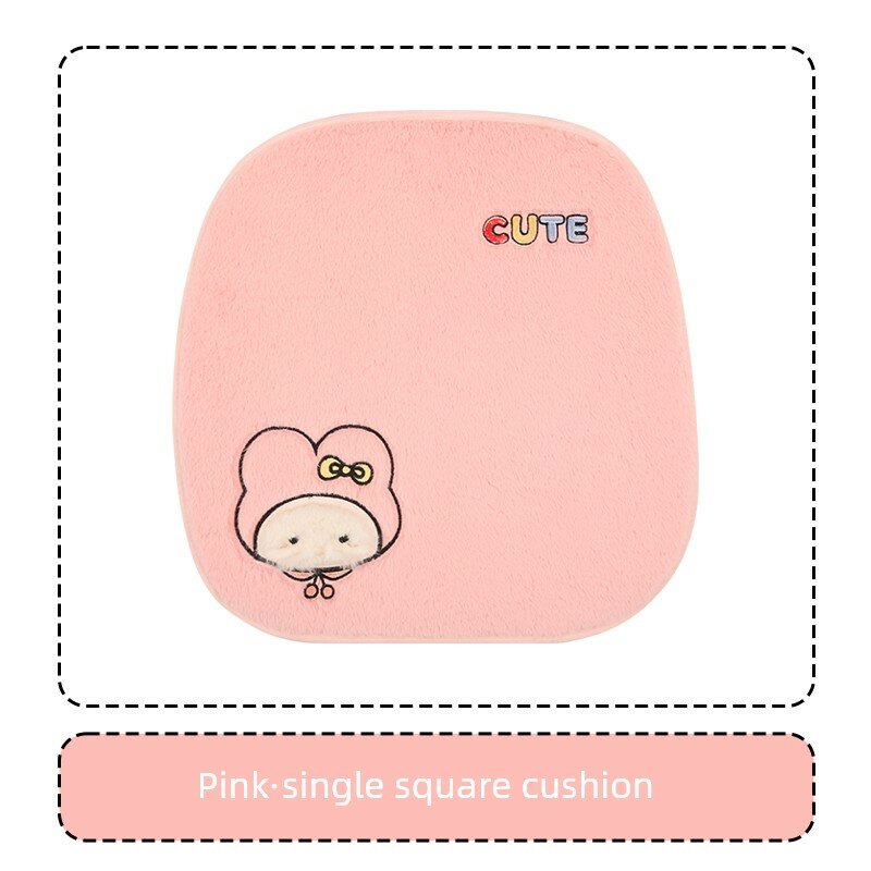 Милая мультяшная накидка на автомобильное сиденье для женщин на осень и зиму, плюшевый чехол-накидка на сиденье,