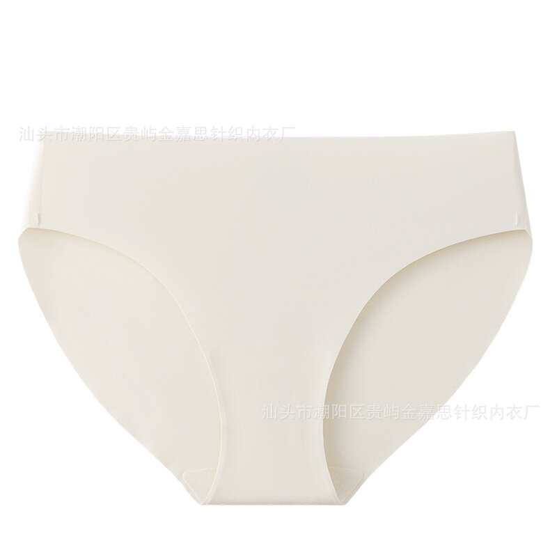 Новое европейское и американское бесшовное нижнее белье из ледяного шелка для женщин, низкая талия, большие размеры, дышащее, быстро сохнущее, спортивное нижнее белье для йоги.