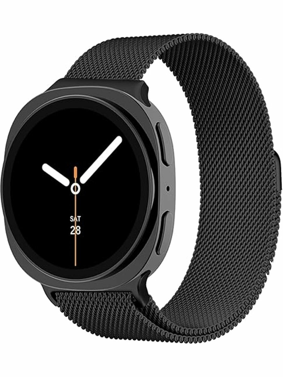 Миланский ремешок для Samsung Galaxy Watch 8 40мм 44мм /Galaxy Watch 8 Classic 46мм с сетчатым ремешком из нержавеющей стали