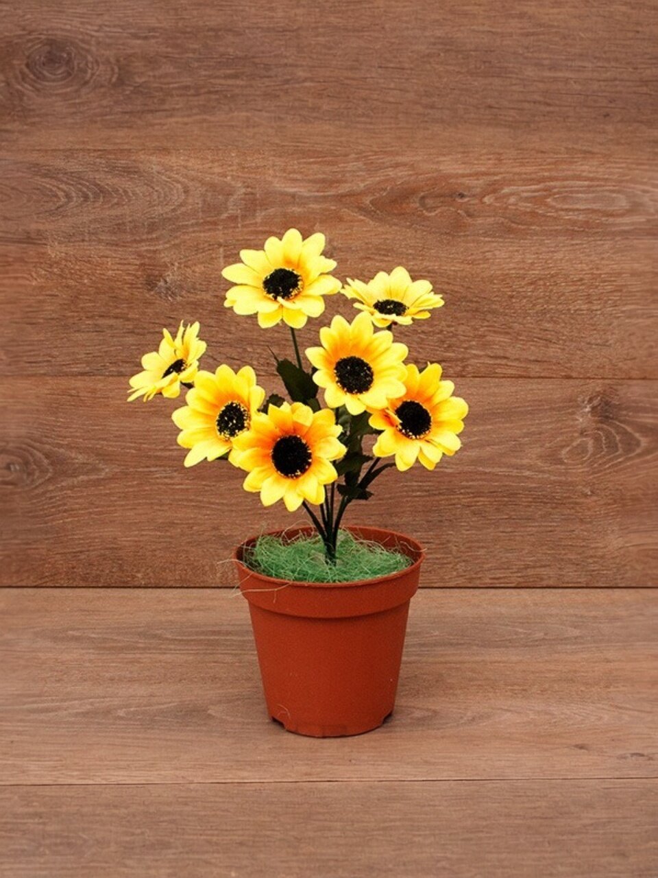 Солнечный подсолнух 30 см, имитация живого растения для интерьера и пасхального праздника, модель FP212