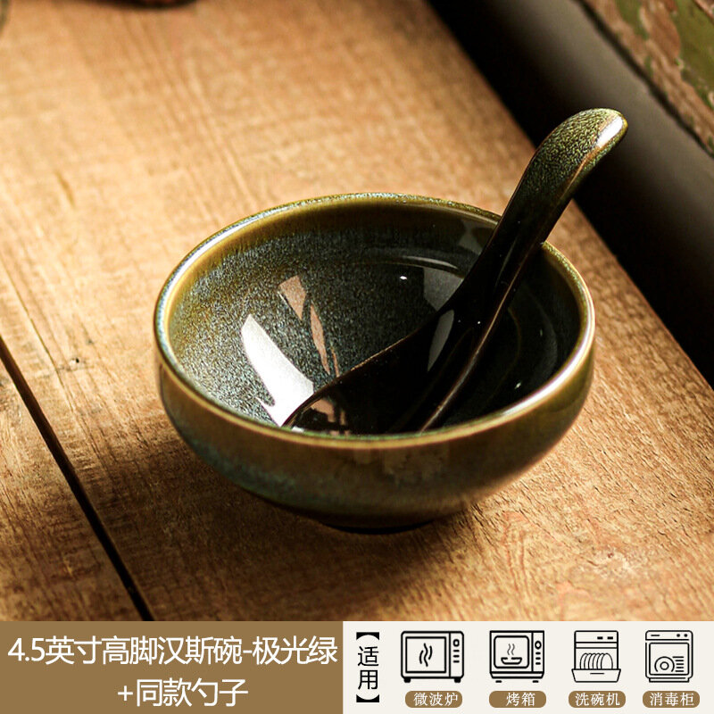 Керамическая высокая чаша для супа, маленькая чашка для овсянки, чаша для завтрака, десертная чаша, высококачественная личная чаша, рисовая чаша для дома