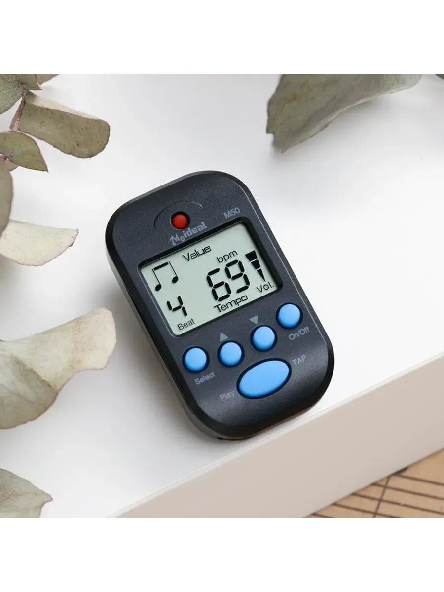 Многофункциональный метроном с наушниками и аккумулятором
