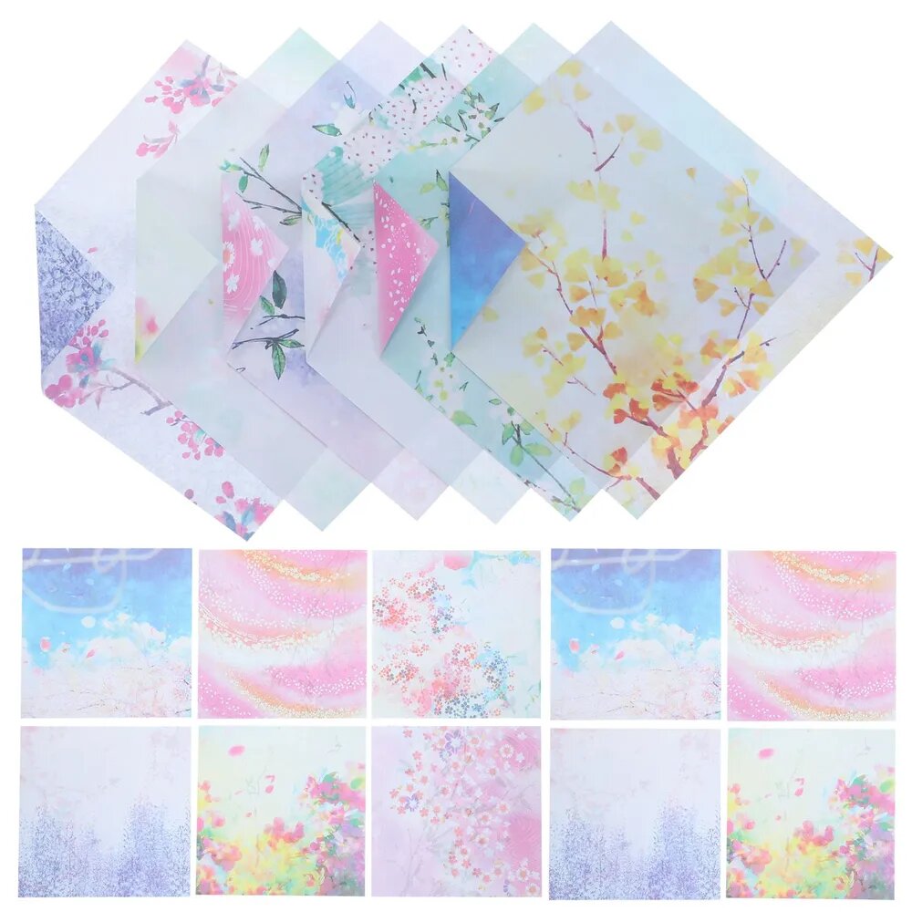 Набор для поделок из бумаги для оригами, 10x10 см, бумага, Китай