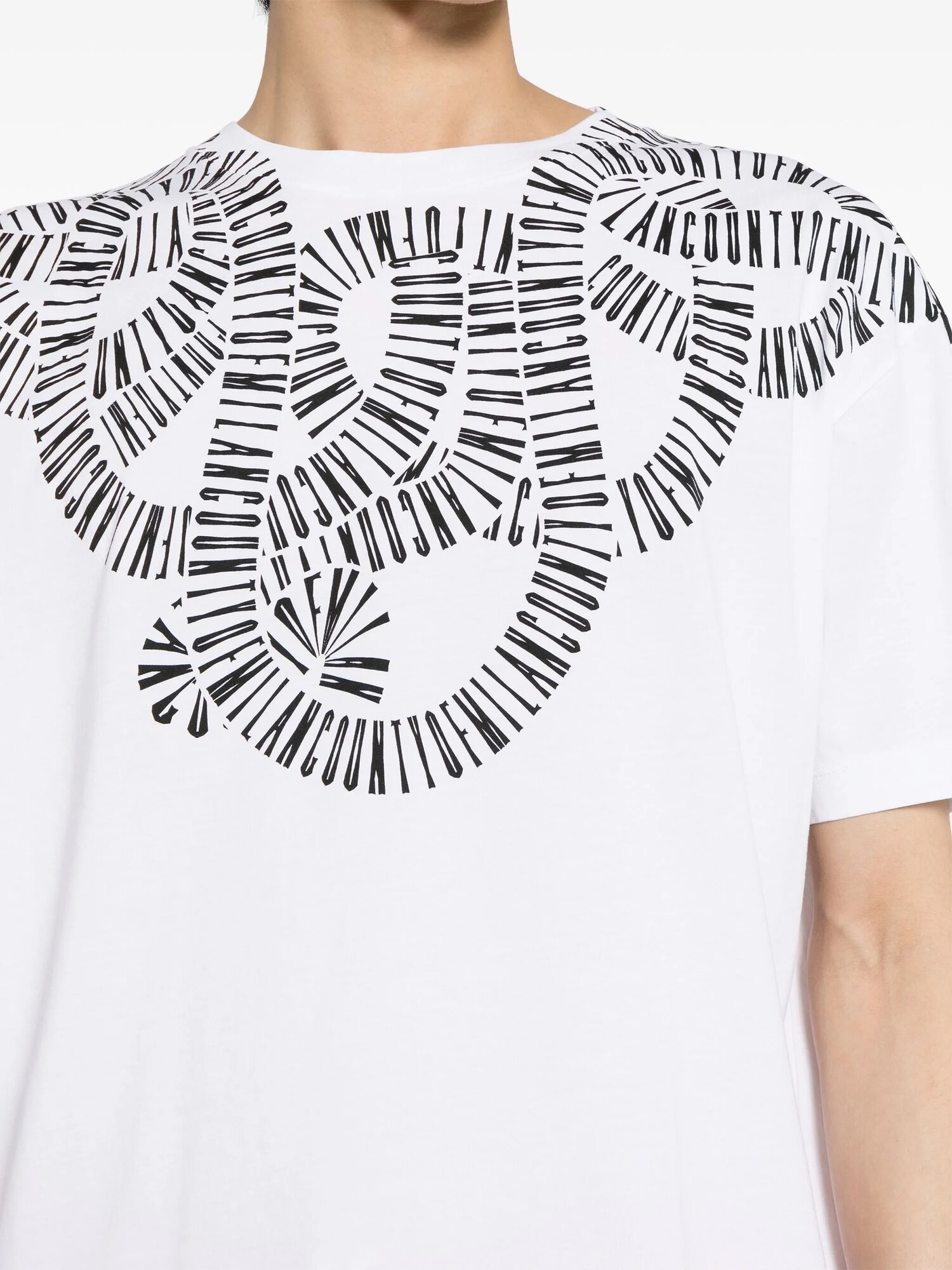 Футболка MARCELO BURLON, размер 2XL, белый, — фото 1