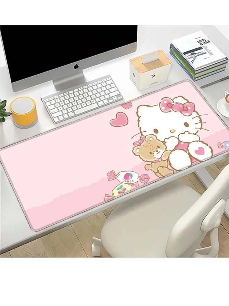 Hello Kitty Коврик для мышки, XXL, светло-розовый, светло-бежевый