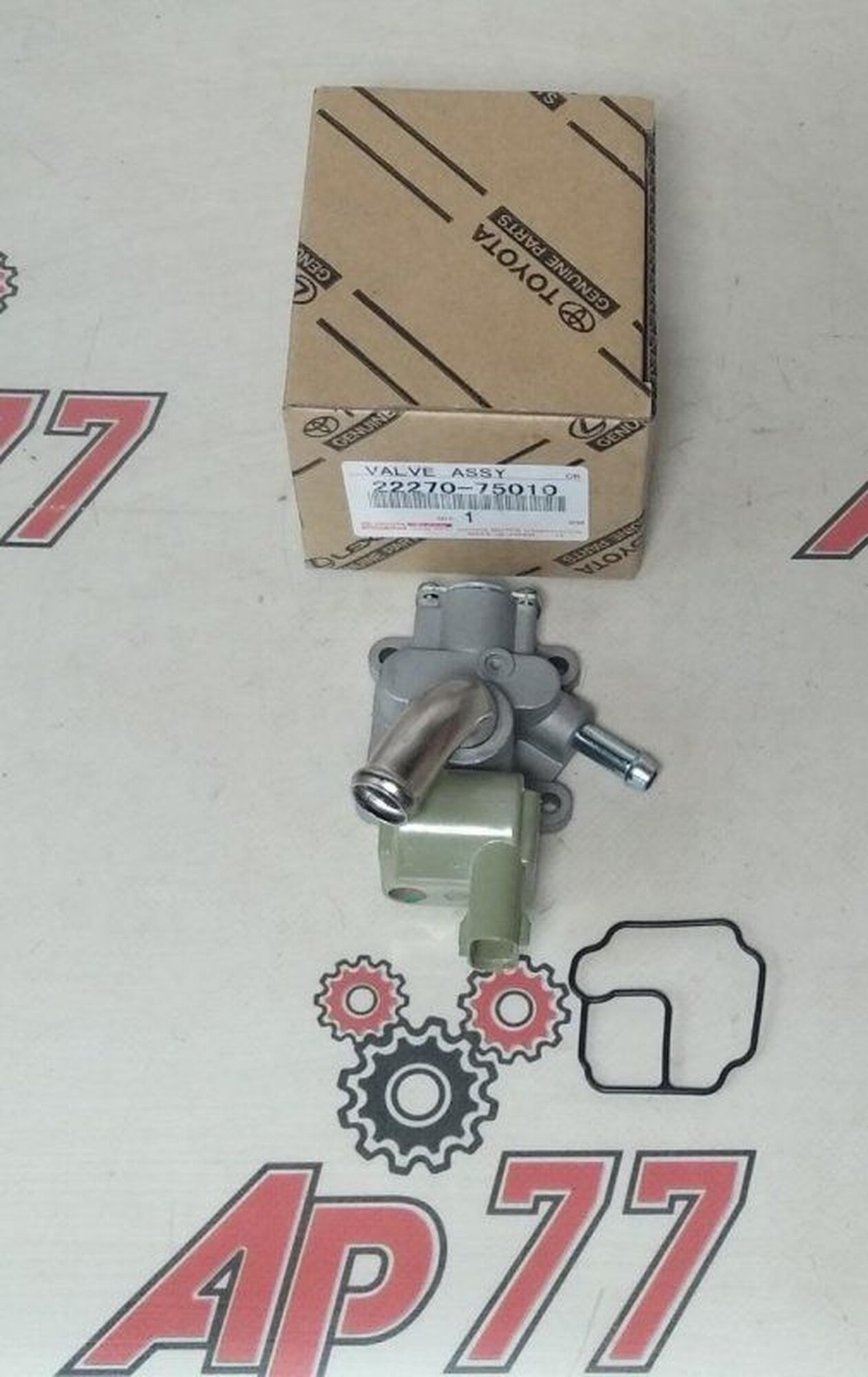Клапан холостого хода DENSO 2227075010 для Toyota 3RZFE, 1 шт.