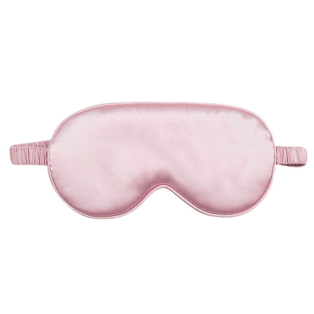 Двусторонняя имитирующая шелковая маска для глаз, дышащая маска для глаз для затенения во время сна-мясной порошок