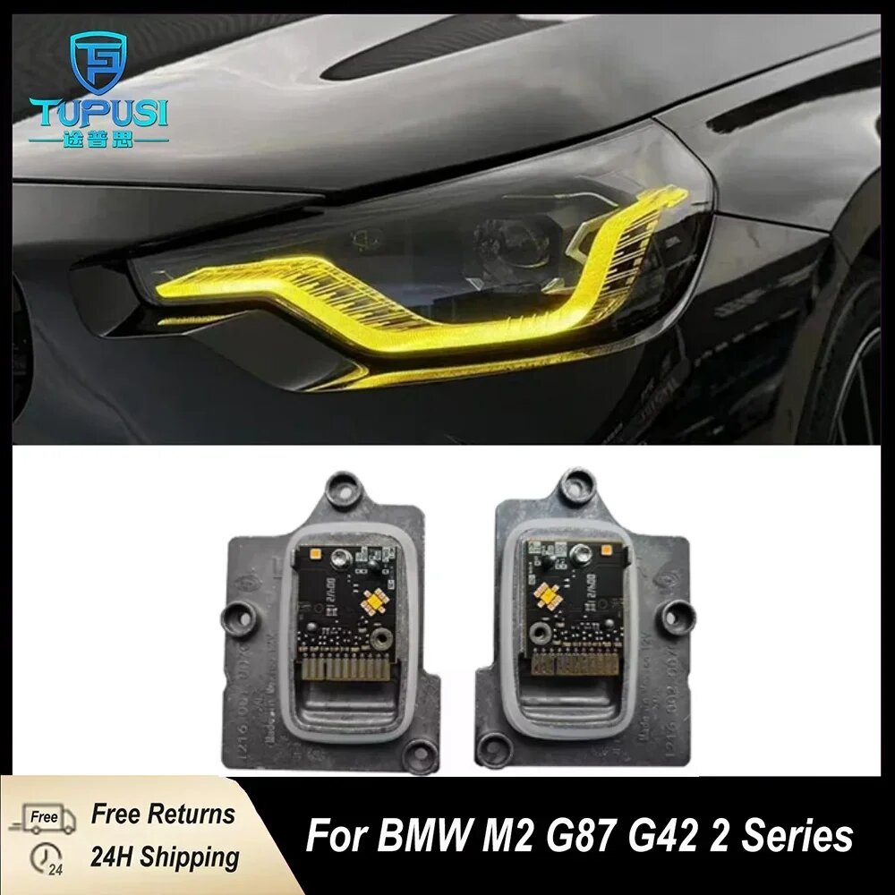 Комплект Для Ремонта Дневных Ходовых Огней (ДХО) BMW 2 Серии G87 G42 M2 M240I, Лимонно-желтые Светодиодные Чипы