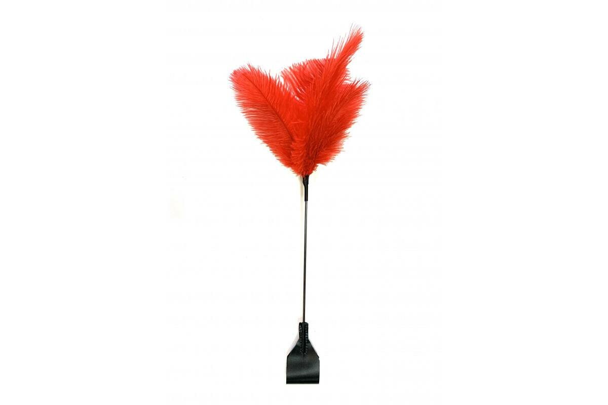 Щекоталка с перьями - стек (красная/черная, этикетка) Лунный свет Щекоталка с перьями - стек (красная/черная, этикетка)