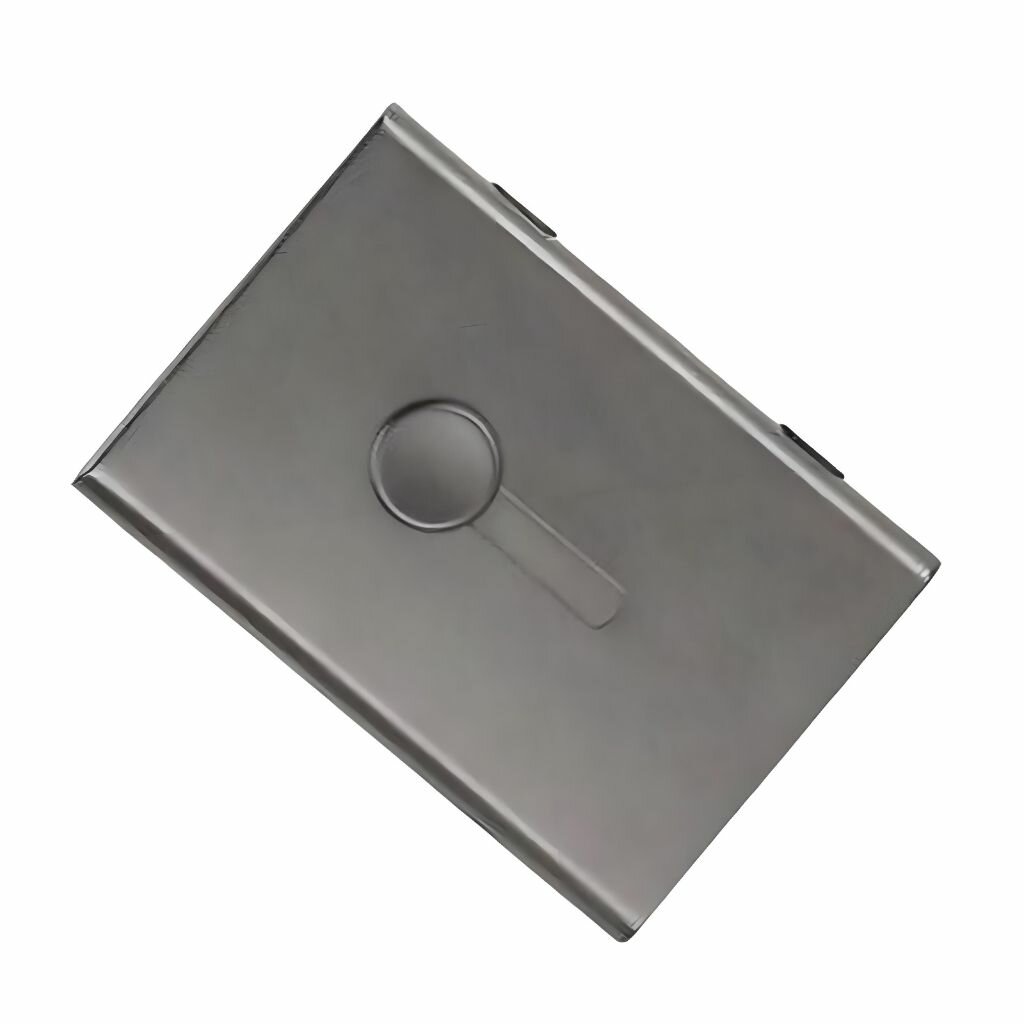 Держатель для визитных карточек из нержавеющей стали 304, чехол большой емкости-серый