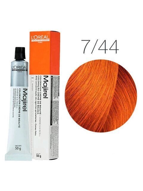 L'Oreal Professionnel Стойкая краска для волос Majirel, 7.44, 50 мл
