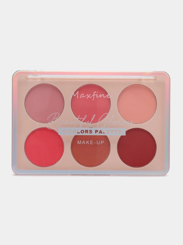 Палитра теней для век 6 оттенков, матовые и сверкающие тени для век, водостойкие тени