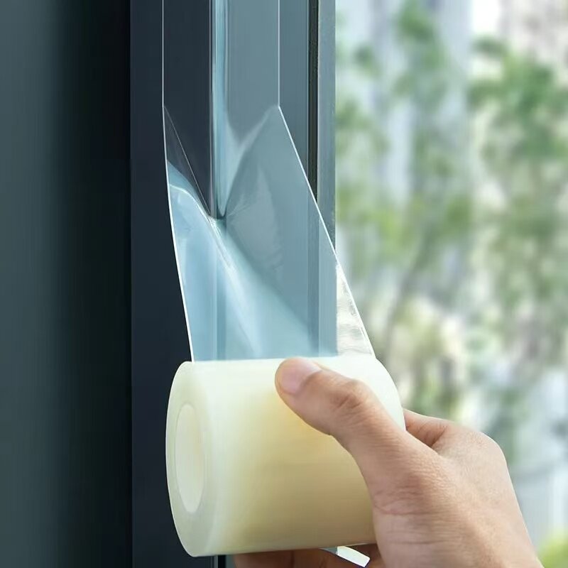 Герметичная лента для окон 50мм×20м прозрачного цвета — теплоизоляция, шумопоглощение, защита от влаги