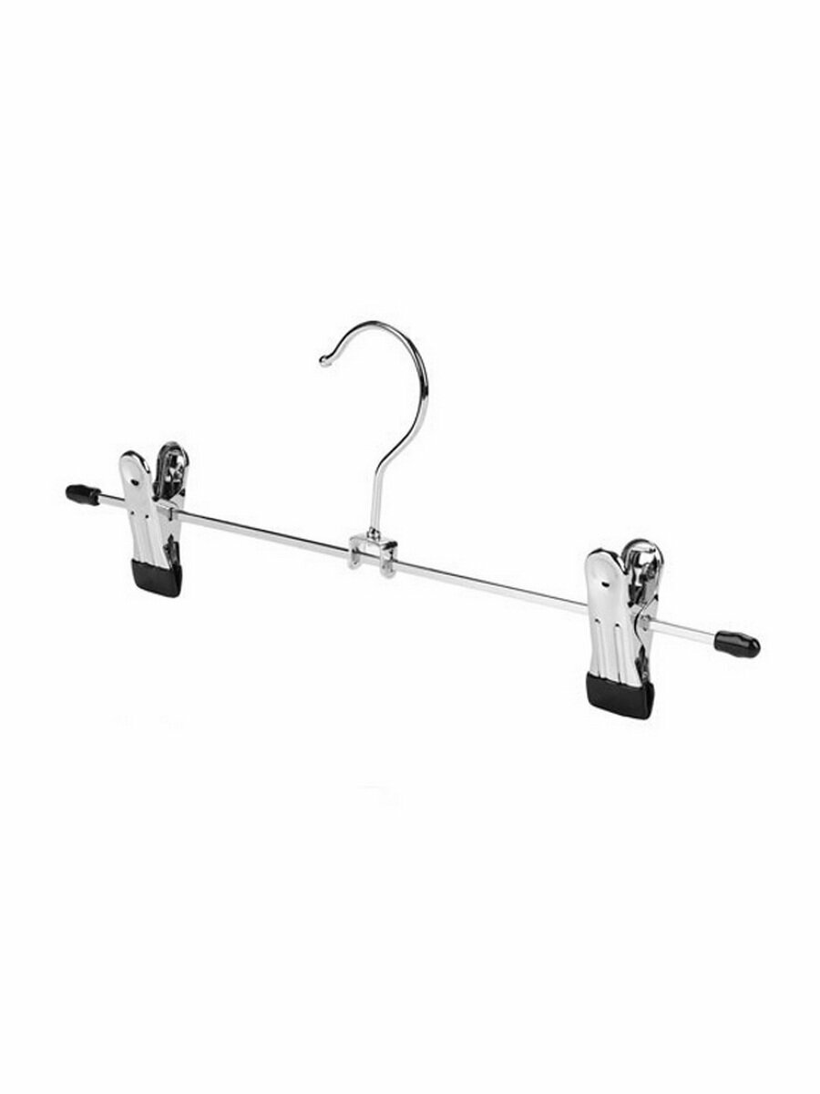 Вешалка с металлическими прищепками 280 мм, Плечико с зажимами, цинк- 10 шт.