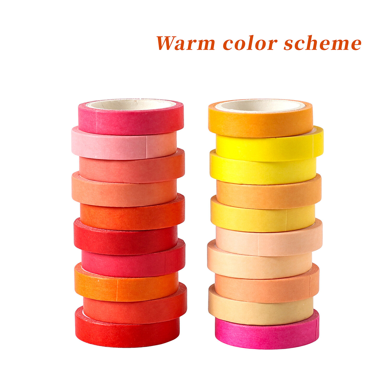 ZHAOHONG Многоцветная лента, 20 шт, базовые цвета, серия теплых цветов, серия холодных цветов, серия винтажных цветов, декор для рук, основа для ландшафтного дизайна