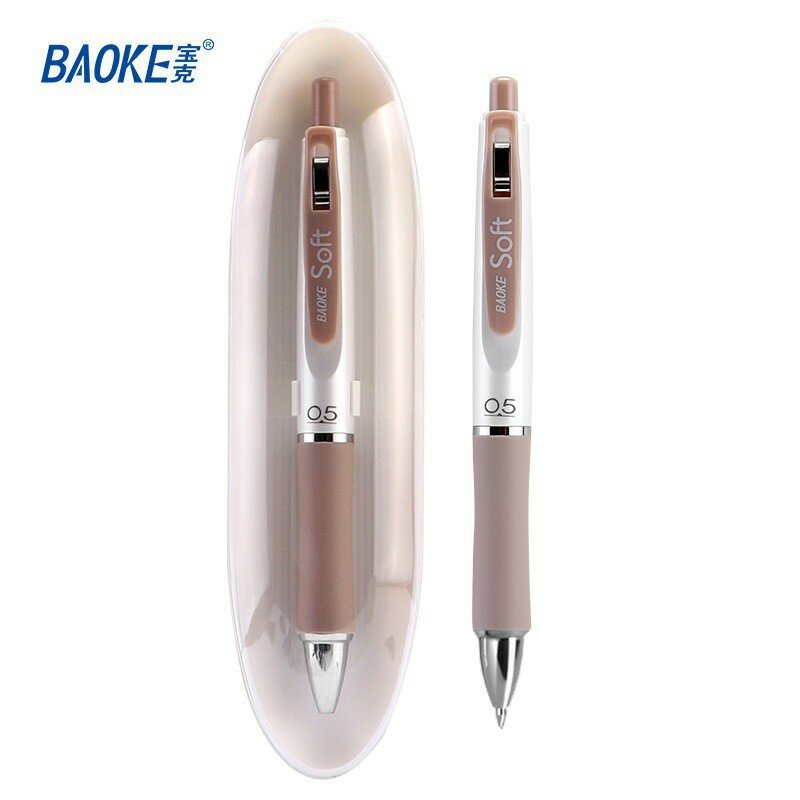 ⭐Ручка гелевая выдвижная Baoke высокого класса, подарочная серия, для офиса и бизнеса, с возможностью нанесения логотипа, большая емкость⭐