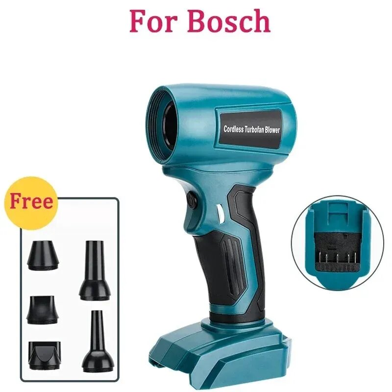 130000 RPM Строительный фен Портативные воздуходувки Совместимы с аккумулятором Bosch18V