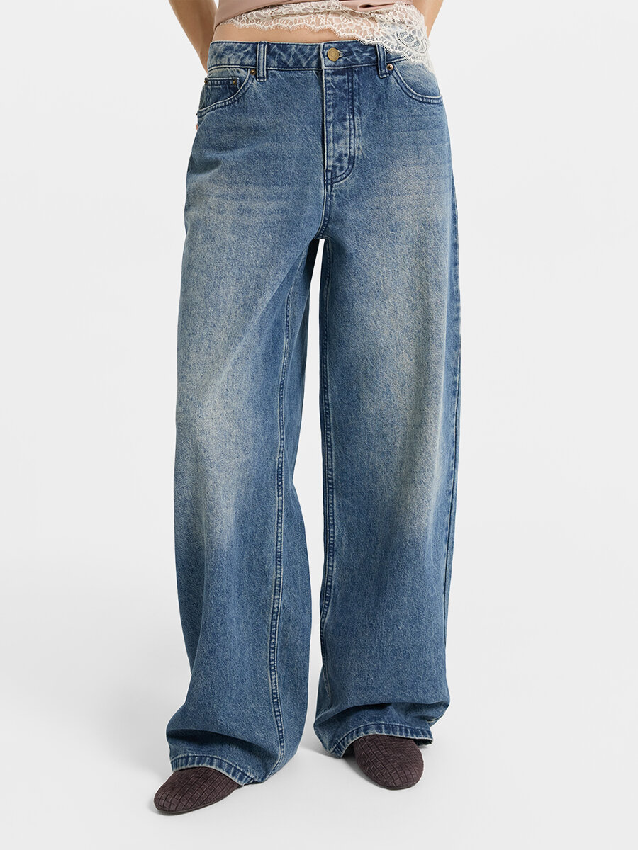 Джинсы багги 