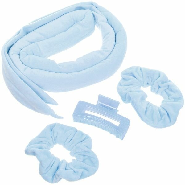 Бигуди для волос КНР Curling, лента для укладки, безупречные локоны, небесно-голубой, 4.5/160 см
