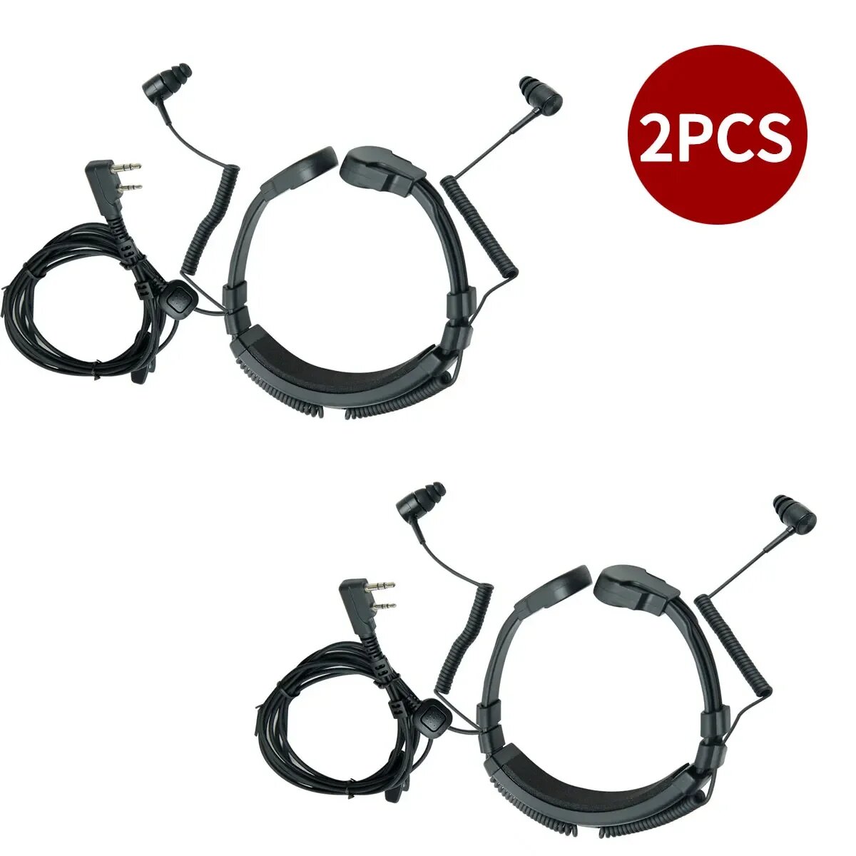 Baofeng 2-контактный PTT гарнитура для рации 2PCS