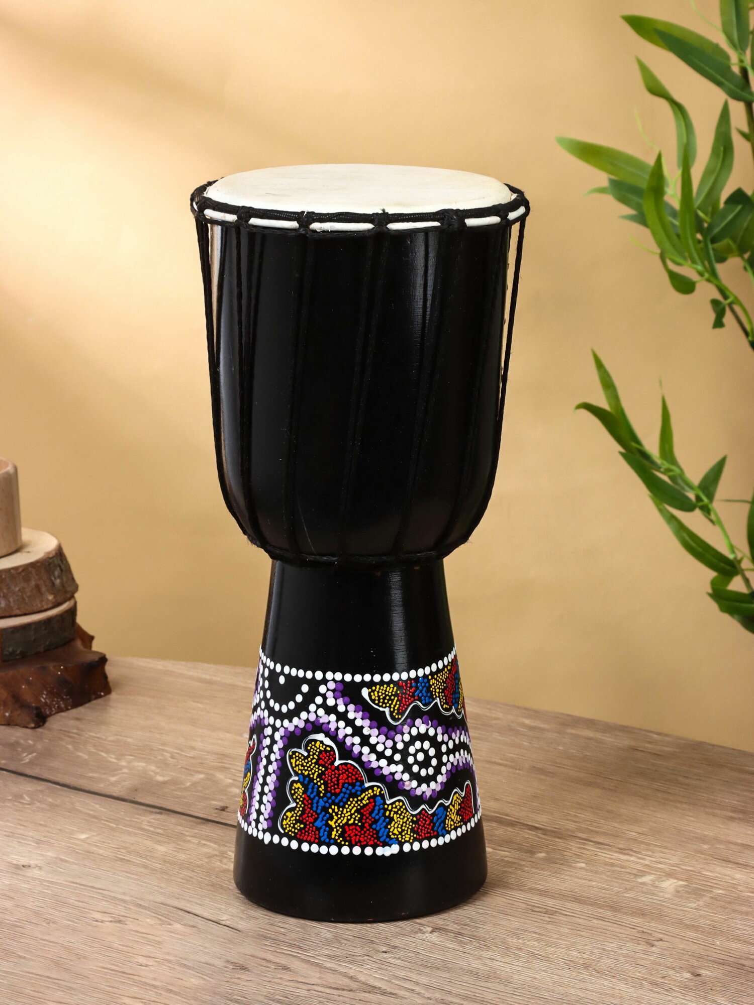 Сувенирный музыкальный инструмент "Барабан Джембе", 40 см, вид барабана: джембе