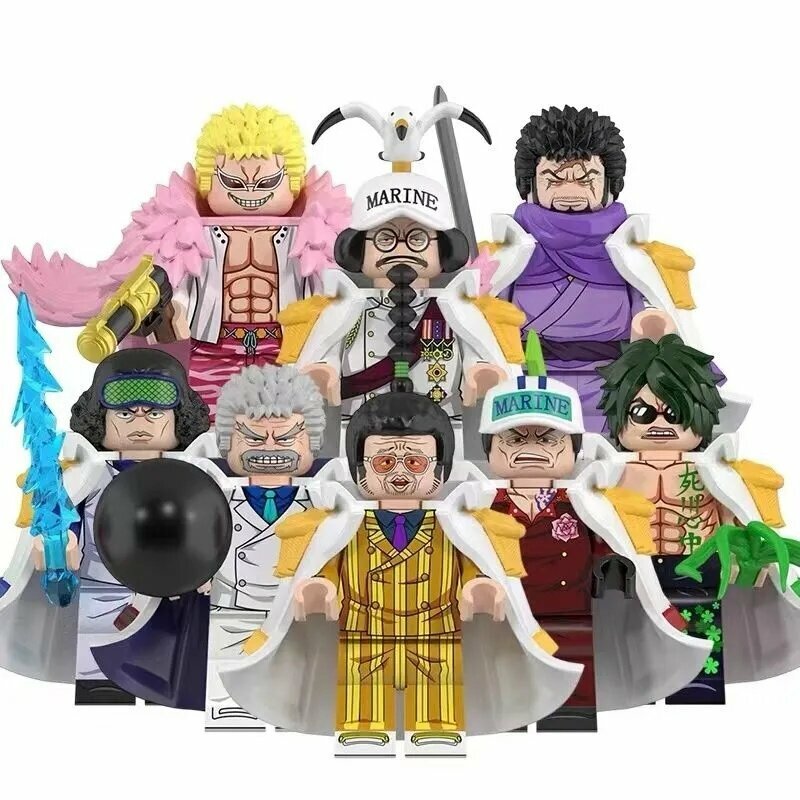 Набор минифигурок аниме Ван Пис(One Piece) 8 шт/конструктор ван пис/конструктор совместимый с лего