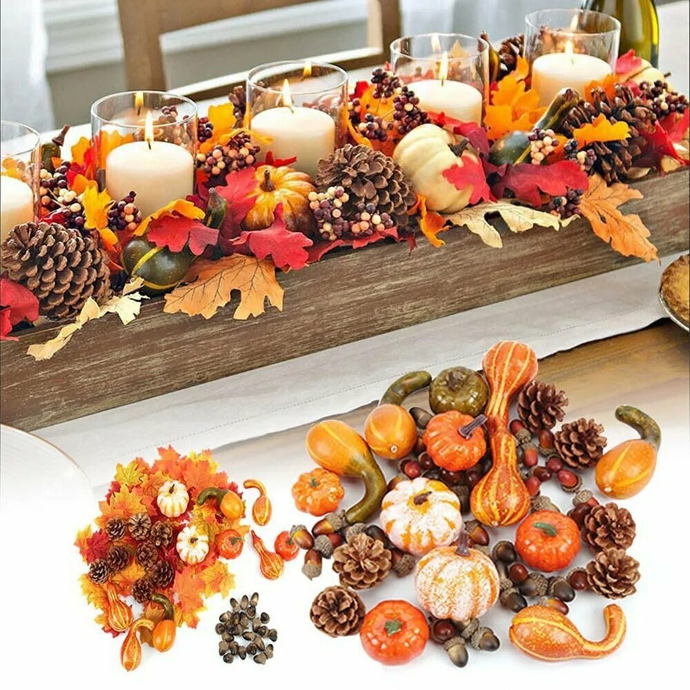 KNOW EASY-Ветка, шишка декоративная,50шт