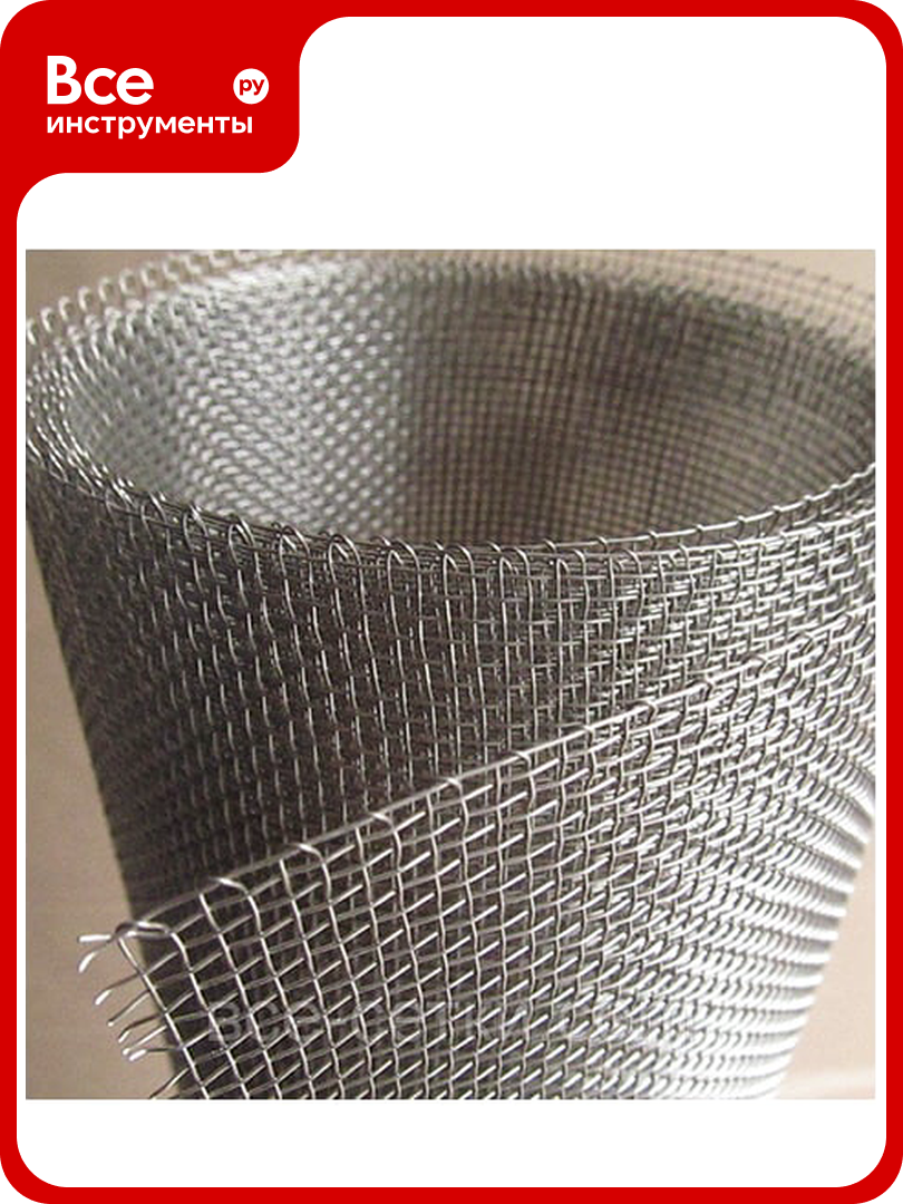 Оцинкованная тканая сетка VOLOKA 5х5х0.7мм, 1х15 м СТ-5-0.7Ц/15